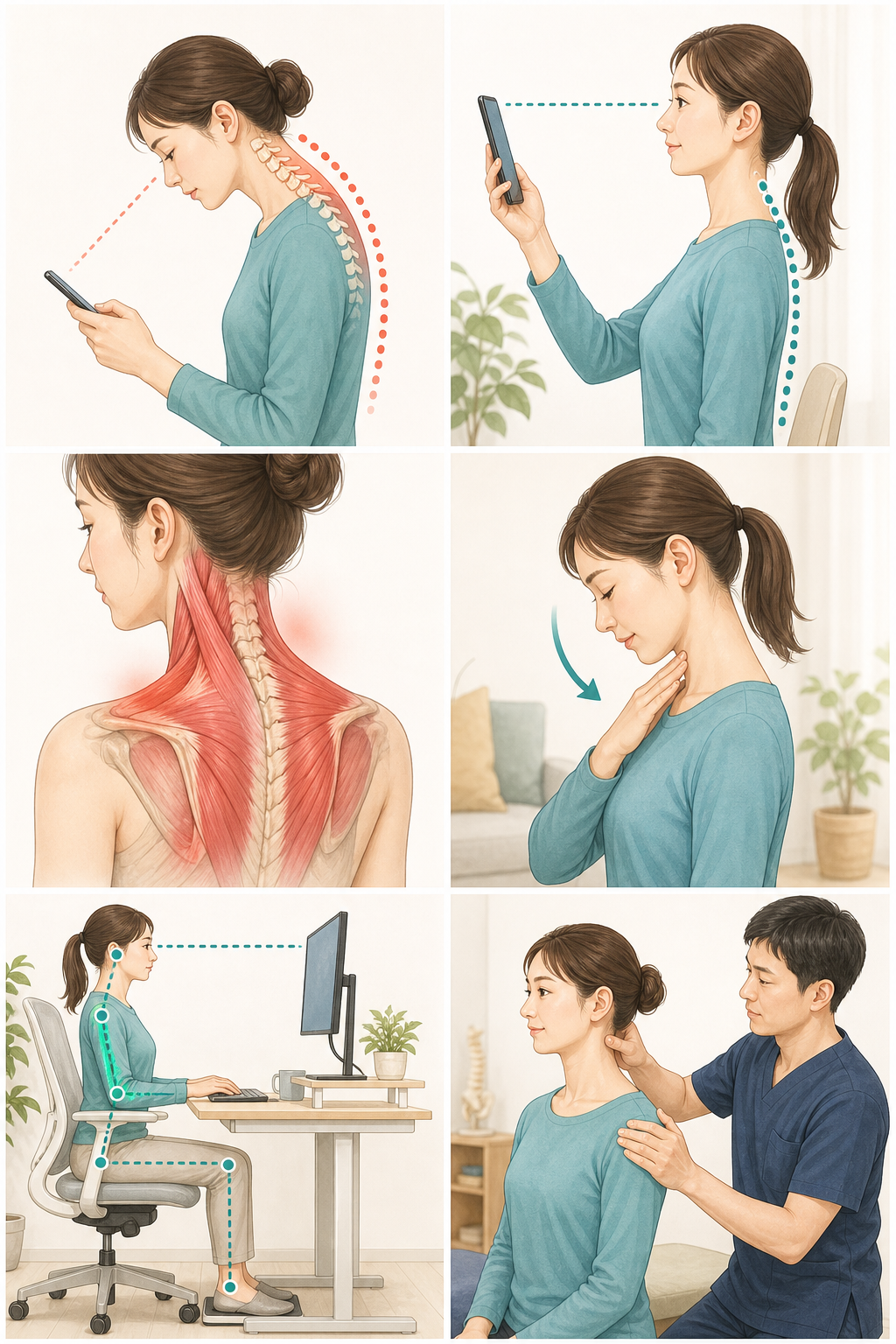 首の痛みが左側だけにある原因と整体院プロのアプローチ【柔道整復師監修】